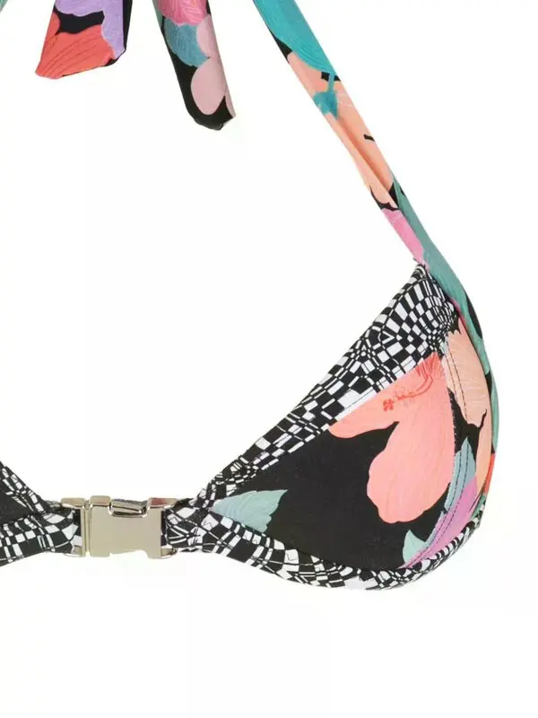 AMIR SLAMA Print Hibiscus Bikini Set