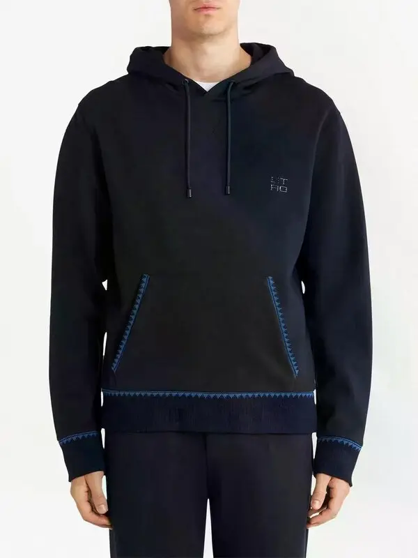 Etro Logo-patch Pullover Hoodie