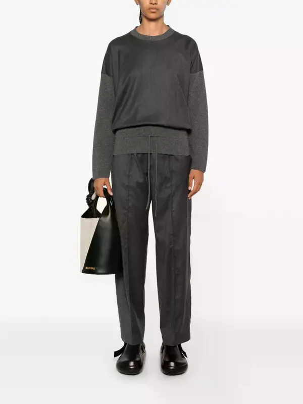 Fabiana Filippi Flannel-front Cropped Sweater