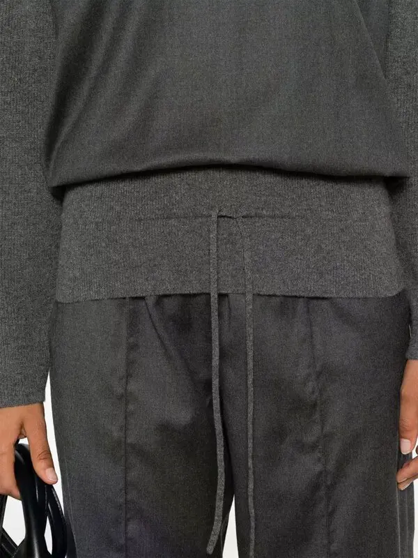 Fabiana Filippi Flannel-front Cropped Sweater