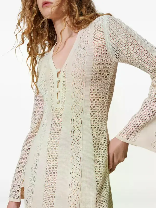TWINSET Crochet Midi Dress
