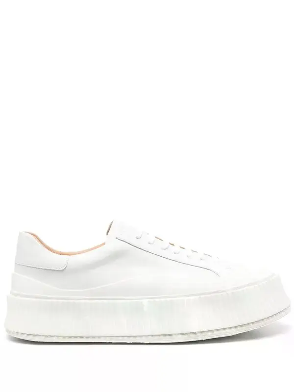JIL SANDER Lace-up Platform Sneakers - Neutrals