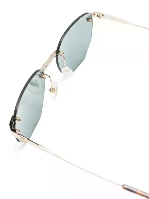 Dunhill Geometric-frame Sunglasses - Gold