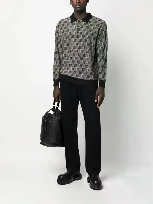 MISBHV Logo-jacquard Polo Jumper