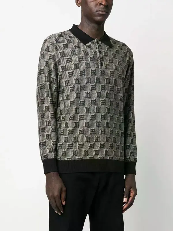 MISBHV Logo-jacquard Polo Jumper