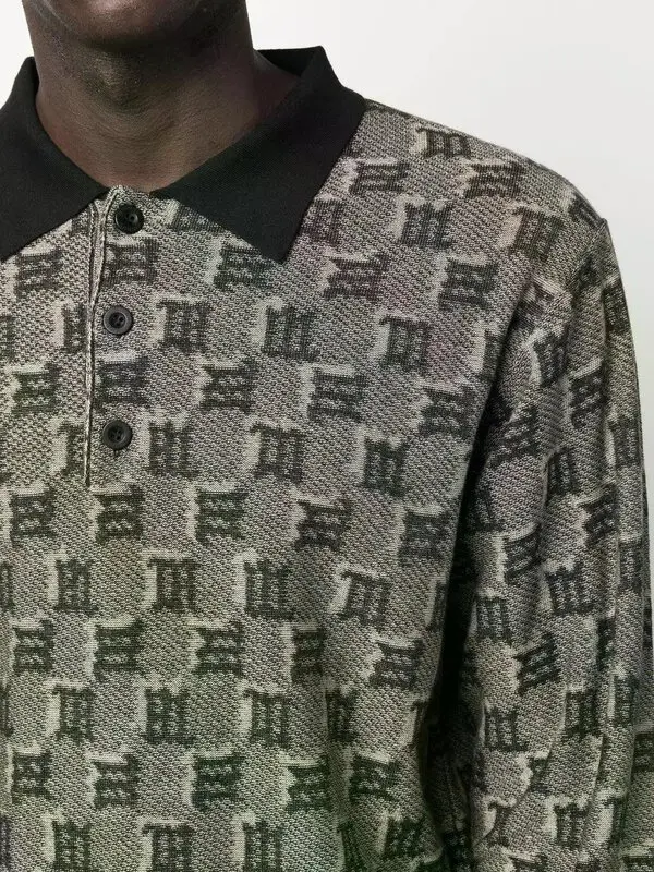 MISBHV Logo-jacquard Polo Jumper