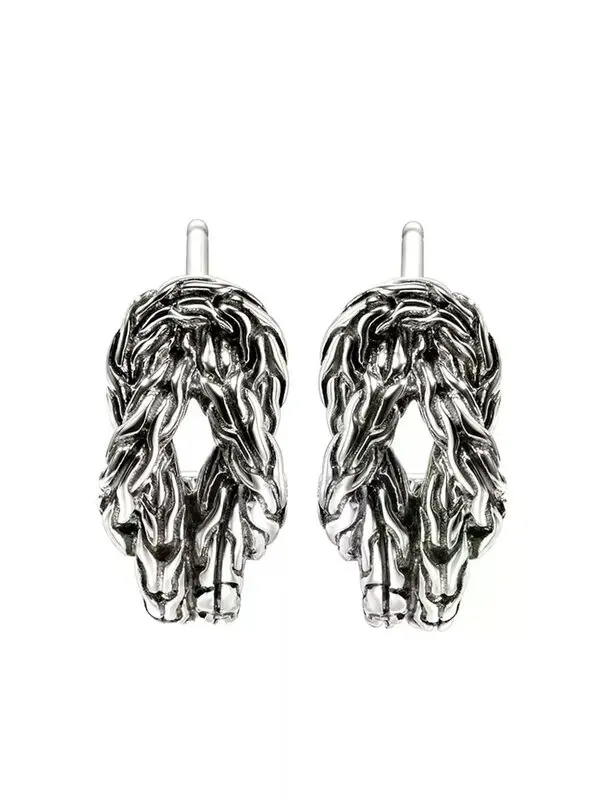John Hardy Love Knot Hoop Earrings - Silver