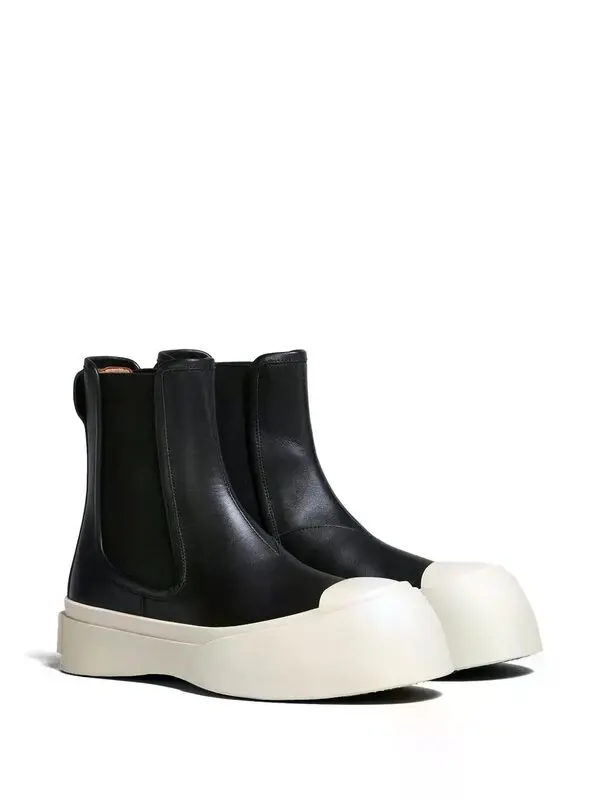 Marni Pablo Leather Chelsea Boots - Black