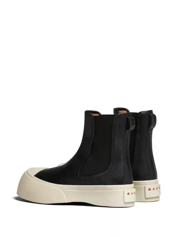 Marni Pablo Leather Chelsea Boots - Black