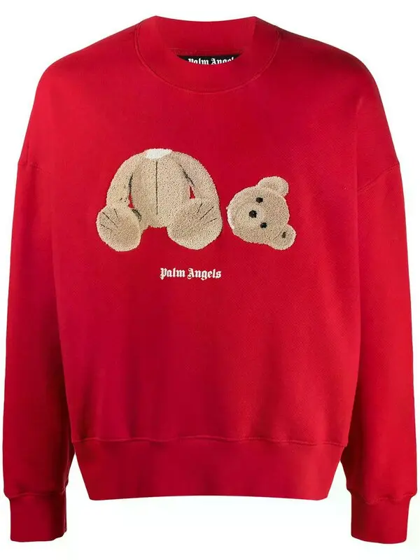 Palm Angels Bear Cotton Sweatshirt