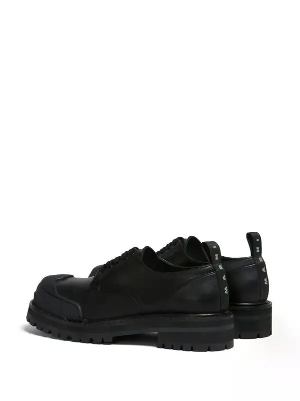 Marni Dada Army Leather Derby Shoes