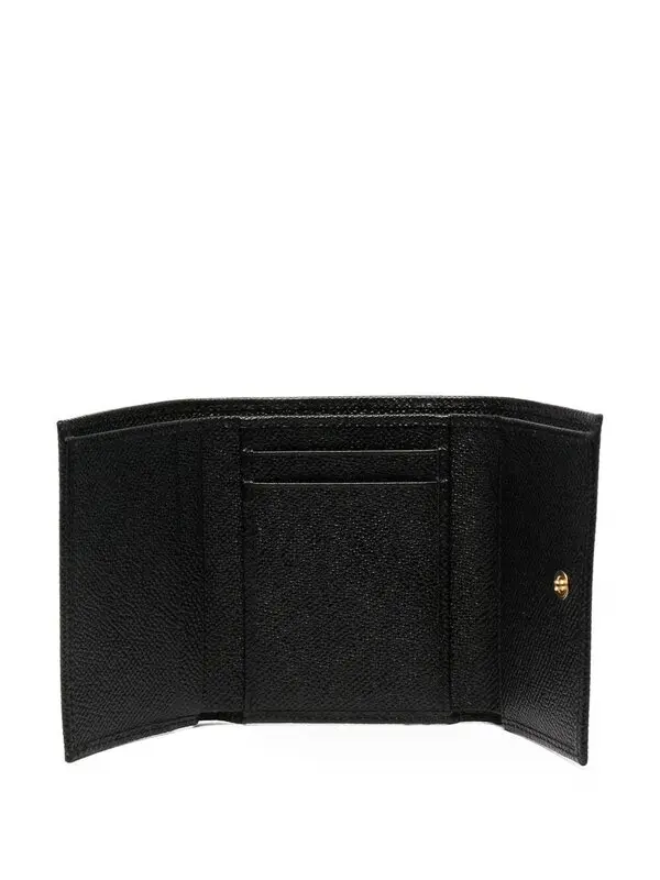 Dolce & Gabbana Logo Plaque Tri-fold Wallet - Black