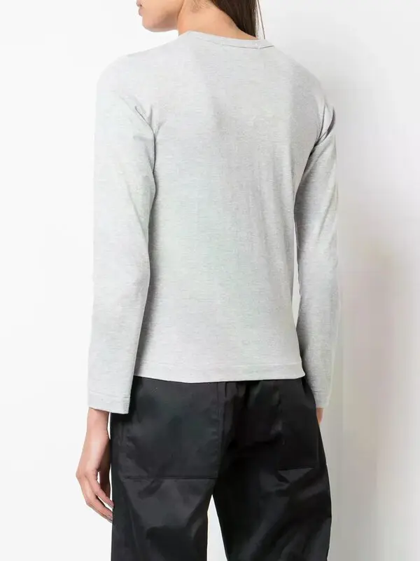 Play Comme Des Garcon Printed Logo T-shirt - Grey