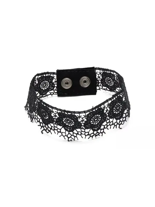 MANOKHI Lace Choker Necklace - Black