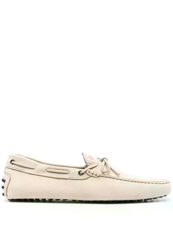 TOD'S Bow-detail Leather Loafers