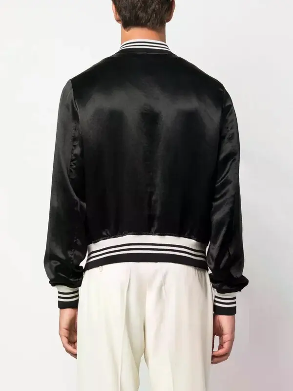 Amiri Logo-embroidered Varsity Jacket