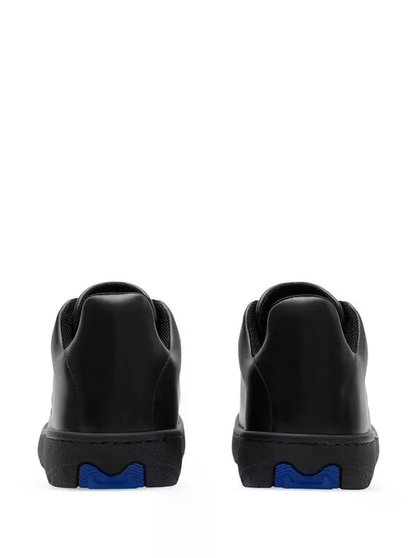 Burberry Leather Sneakers With Equestrian Knight Motif