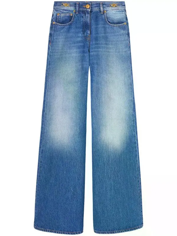 Versace Medusa 95 Mid-rise Flared Jeans