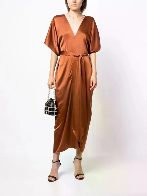 Voz Tied-waist Kaftan Dress