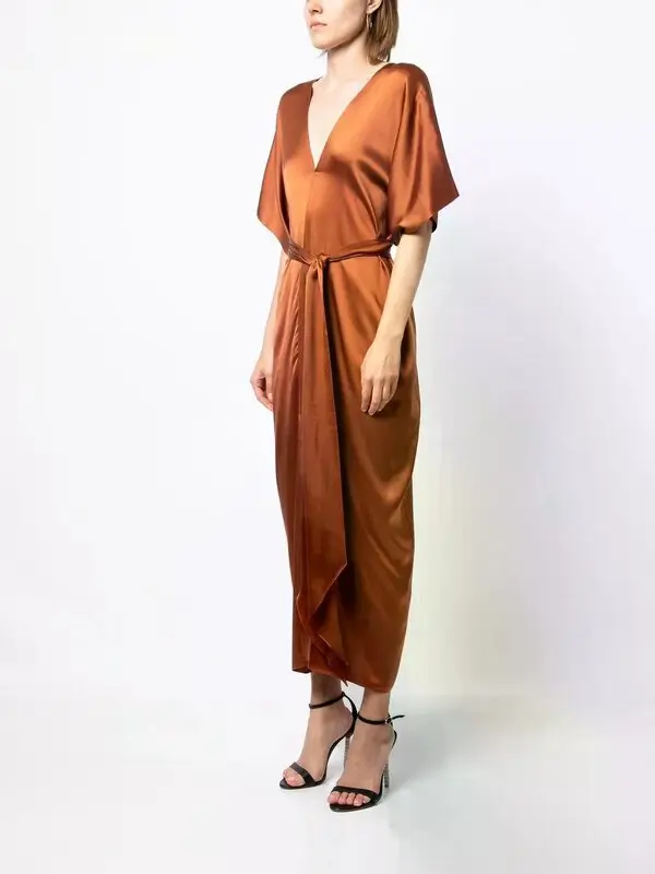 Voz Tied-waist Kaftan Dress