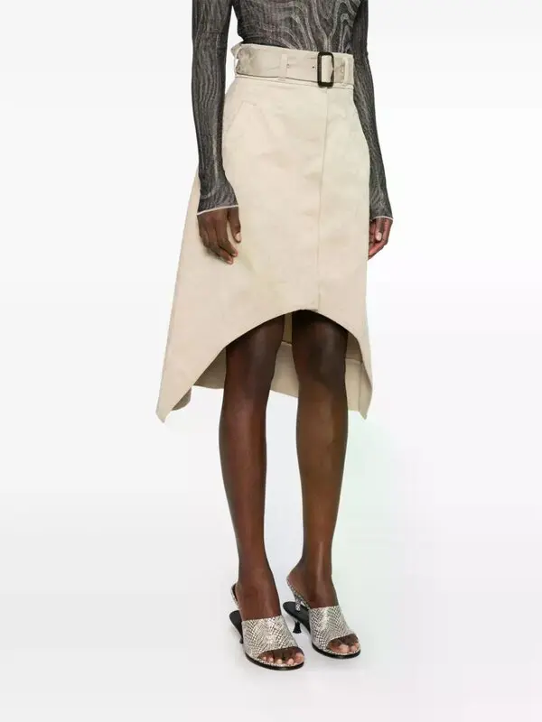 Givenchy Monogram 72 Asymmetric Midi Skirt