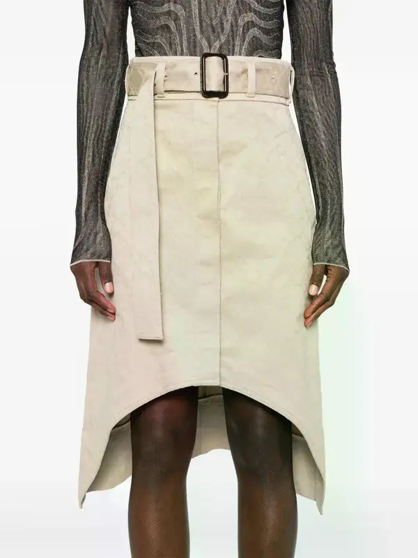 Givenchy Monogram 72 Asymmetric Midi Skirt