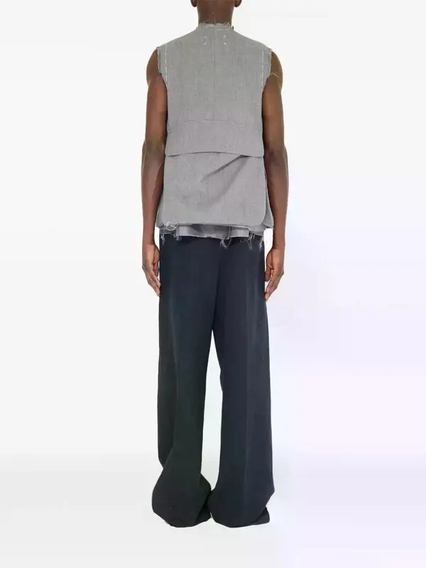 MAISON MARGIELA Wool Cargo Vest - Grey