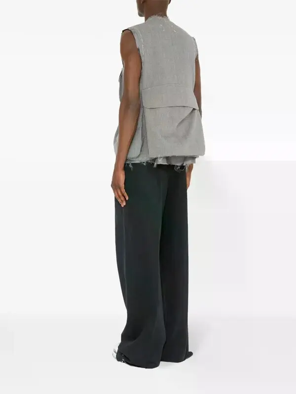 MAISON MARGIELA Wool Cargo Vest - Grey