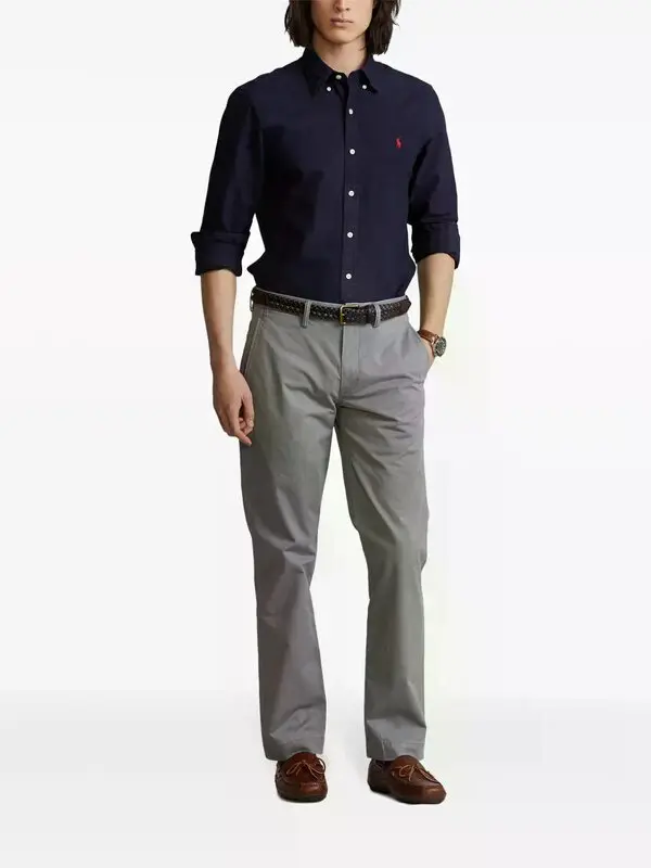 Polo Ralph Lauren Embroidered Logo Button-down Shirt - Blue