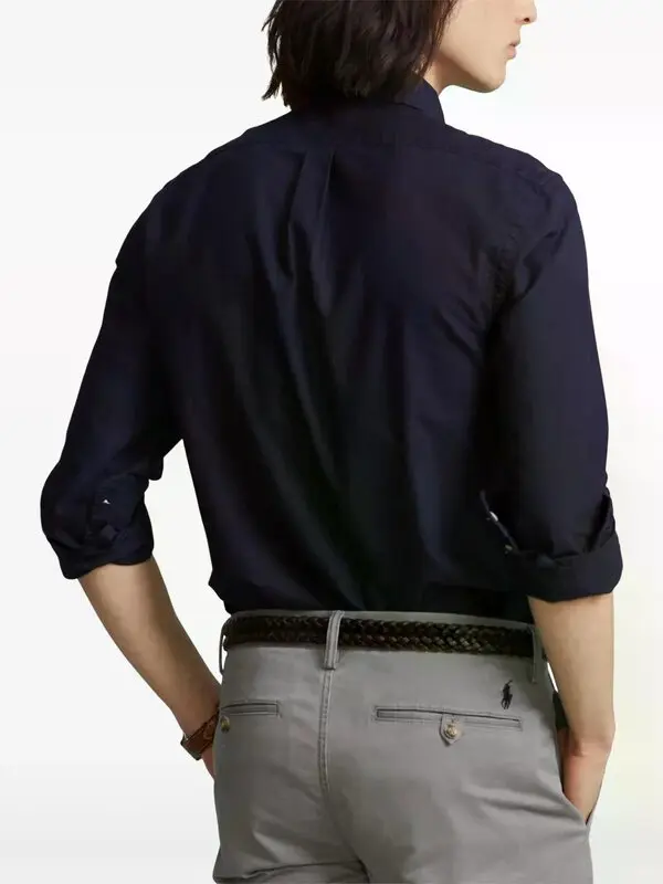 Polo Ralph Lauren Embroidered Logo Button-down Shirt - Blue