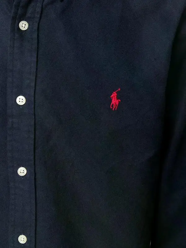 Polo Ralph Lauren Embroidered Logo Button-down Shirt - Blue