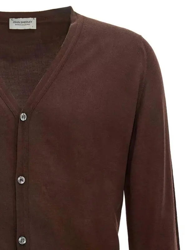 John Smedley Petworth Cardigan - Brown