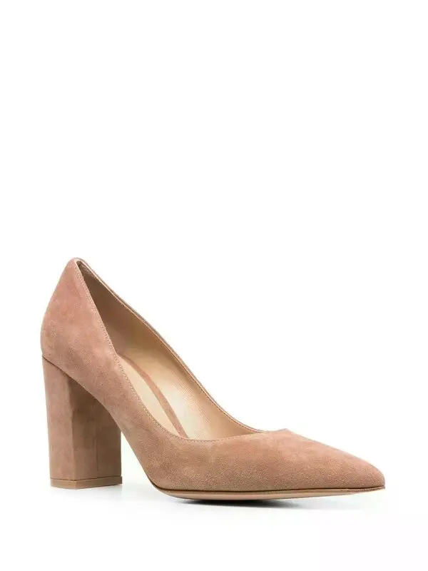 GIANVITO ROSSI Piper 85mm Pointed-toe Pumps - Neutrals