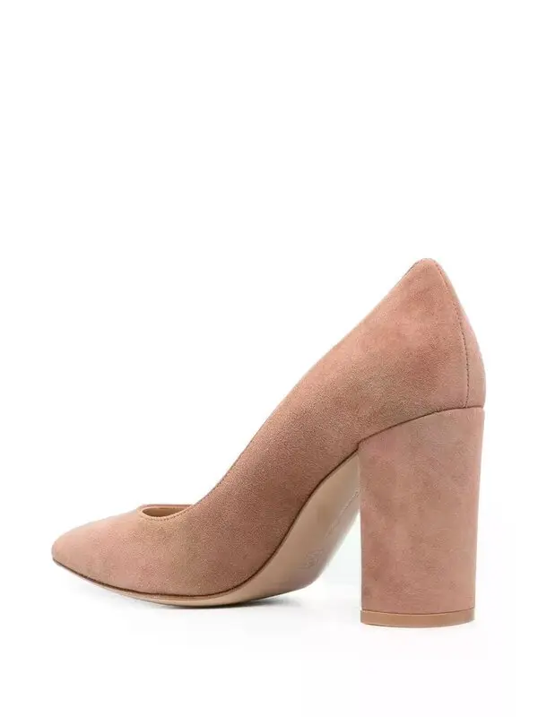 GIANVITO ROSSI Piper 85mm Pointed-toe Pumps - Neutrals