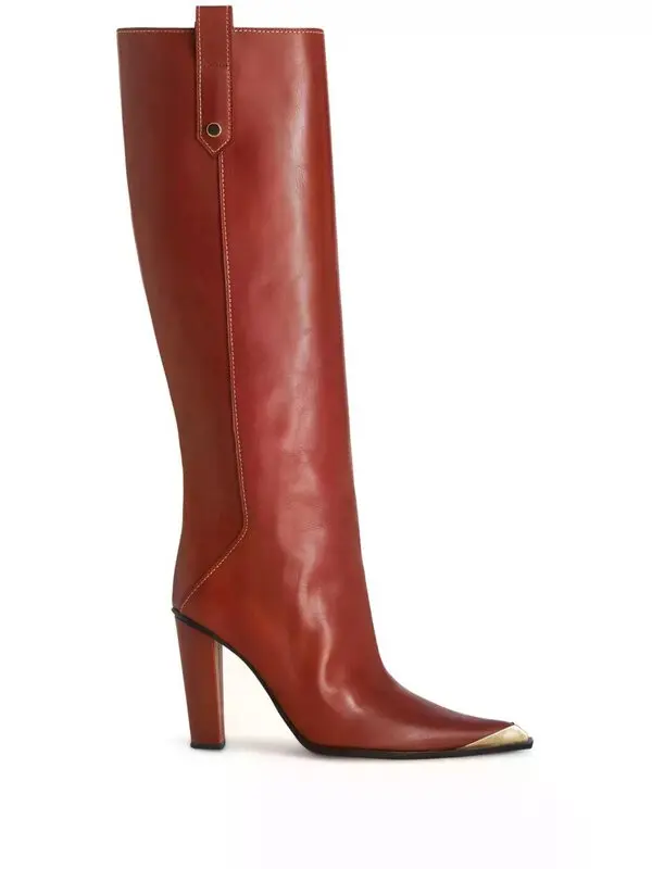 Etro Metallic Toe-cap Knee-high Boots