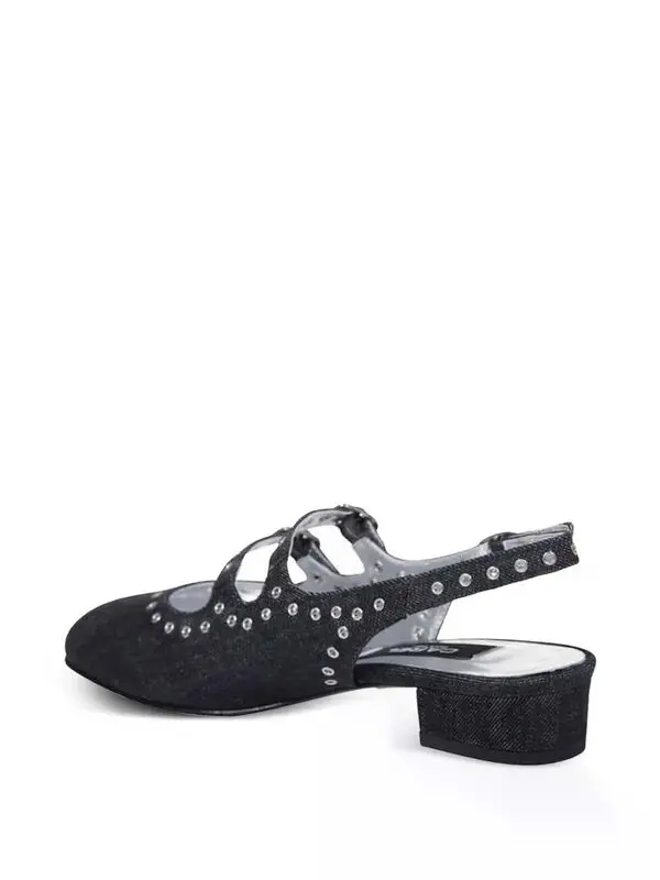 CAREL Slingback Pumps With Buckle Fastening - Black