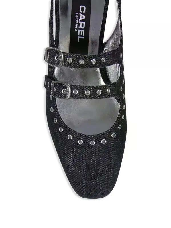 CAREL Slingback Pumps With Buckle Fastening - Black