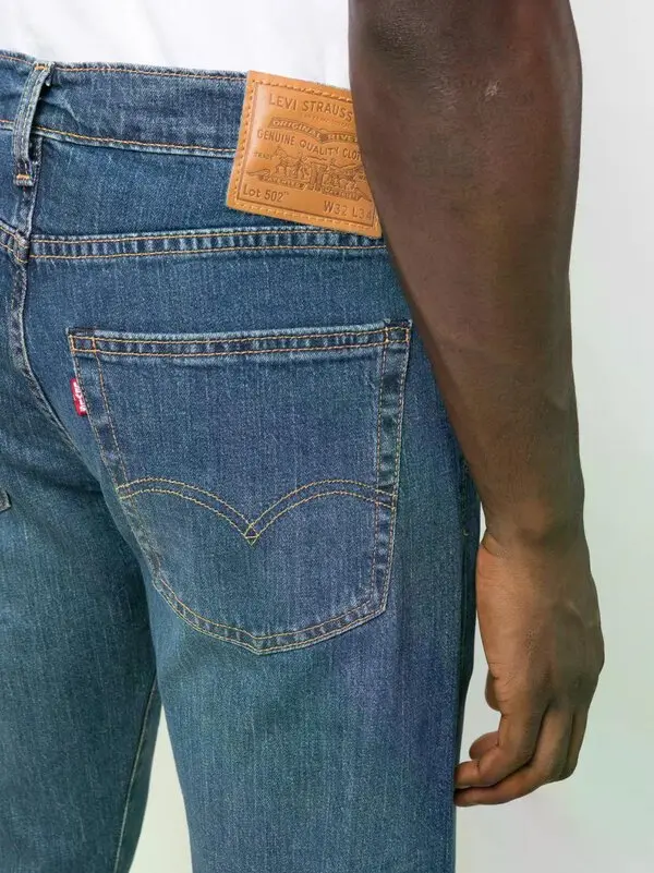 LEVI'S Logo-patch Straight-leg Jeans