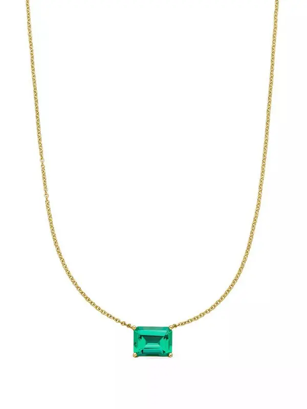 VEYNOU 14kt Recycled Yellow Eden Emerald Necklace - Gold