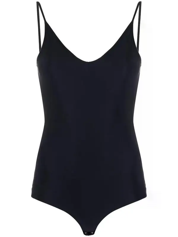 JIL SANDER V-neck Stretch Bodysuit