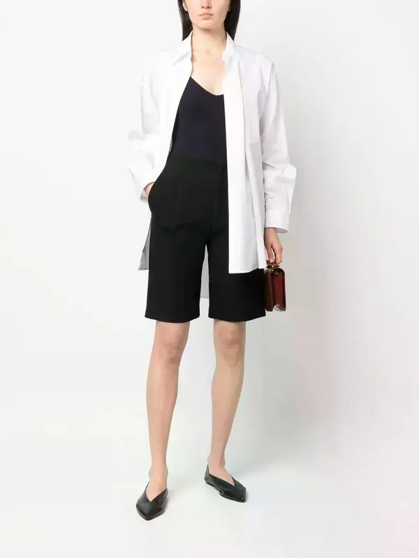 JIL SANDER V-neck Stretch Bodysuit