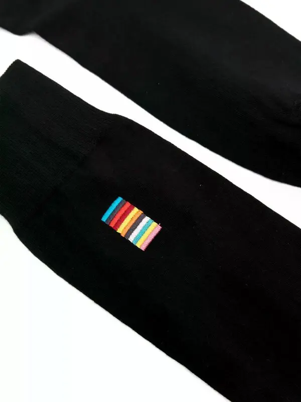 Paul Smith Artist Stripe Socks - Black