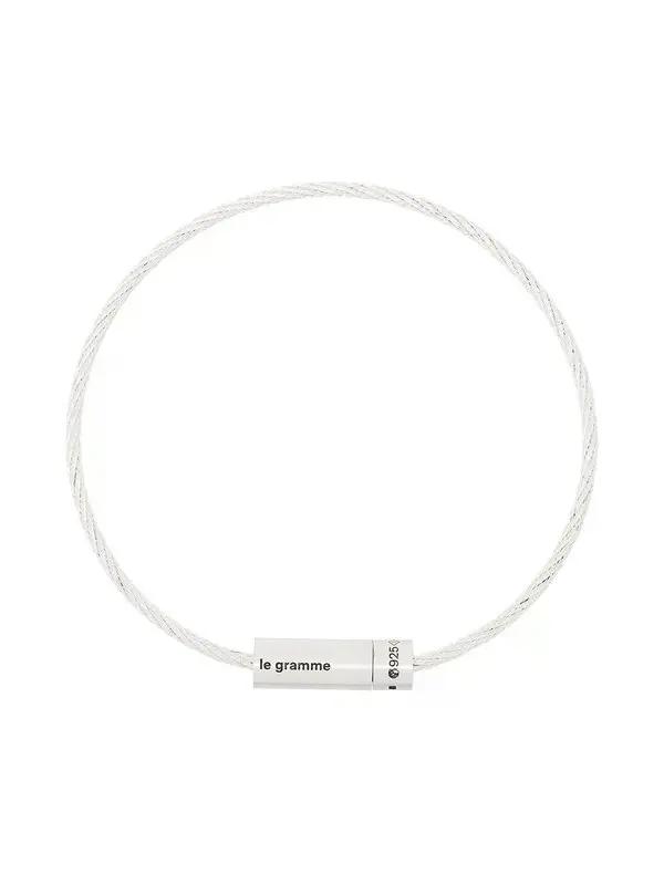 Le Gramme Le 7g Brushed Cable Bracelet - Silver