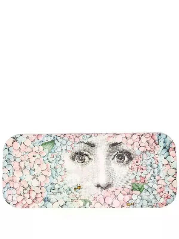 FORNASETTI Ortensia Decorative Tray - White