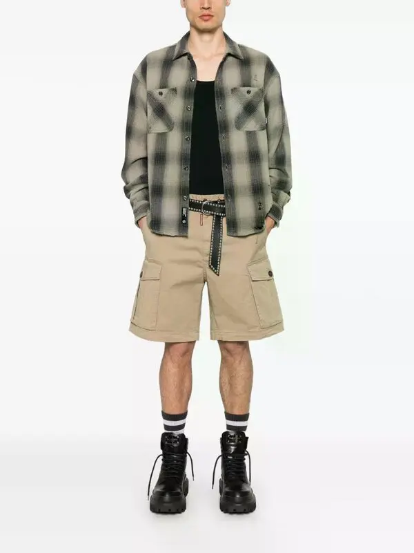 Dsquared2 Logo-tag Cargo Shorts - Brown