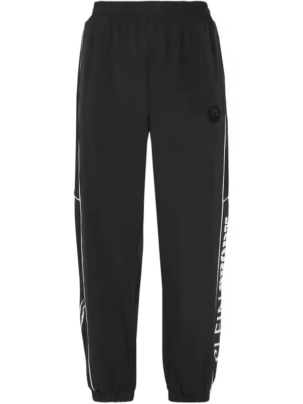 PLEIN SPORT Logo-patch Track Pants - Black