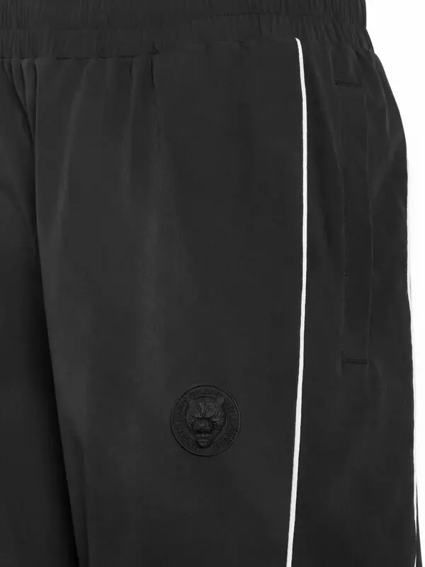 PLEIN SPORT Logo-patch Track Pants - Black