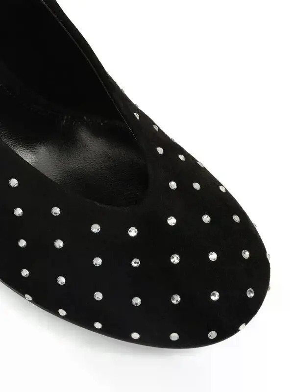 SERGIO ROSSI Embellished Sculpted Heel Pumps