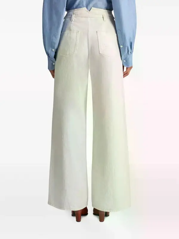 Etro Belted High-rise Wide-leg Jeans