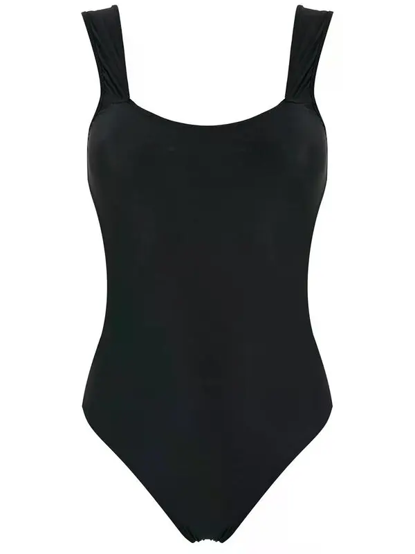AMIR SLAMA Cut-out One-piece - Black